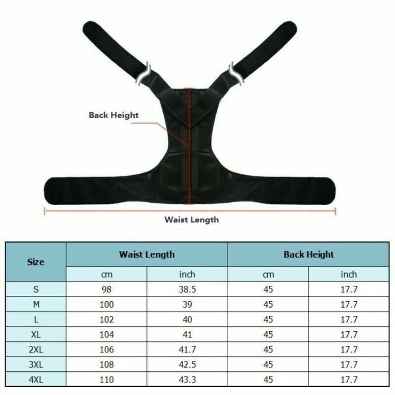 True Fit Posture Corrector Belt For Men Women Adjustable Back Brace ...
