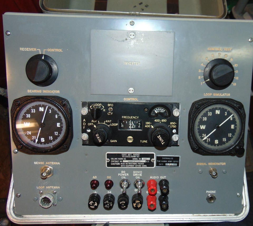 RARE NOS NIB COLLINS AREOSPACE RADIO TEST SET DIRECTION FINDER SET AN ...