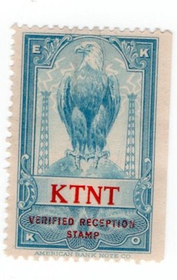 EKKO radio reception stamp, KTNT, Muscatine, Iowa | eBay