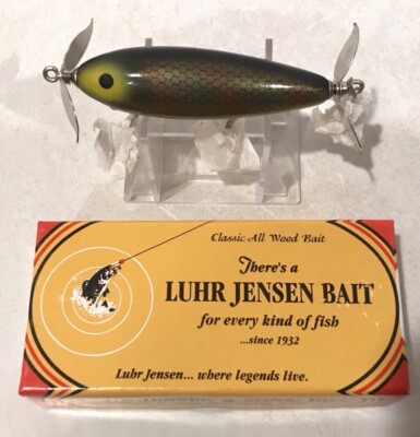 Luhr Jensen NIP-I-DIDDEE Special Edition PERCH PATTERN Wood Lure Plug 5 ...
