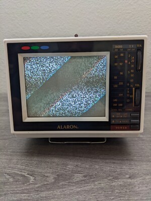 Vintage Alaron Portable TV/Radio Model TV-673RW 3 Way Power Tested ...