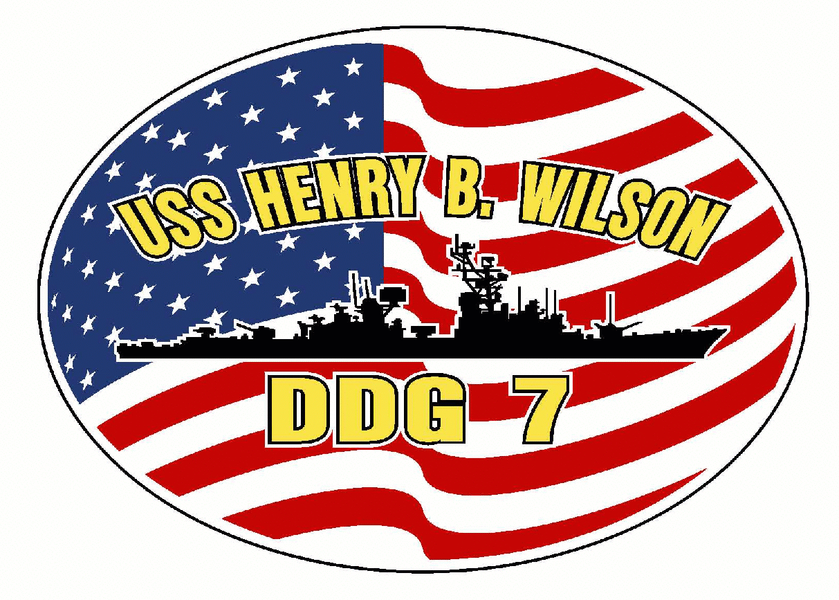 USS HENRY B WILSON DDG 7 Oval Decal / Sticker Military USN U S Navy S07 ...