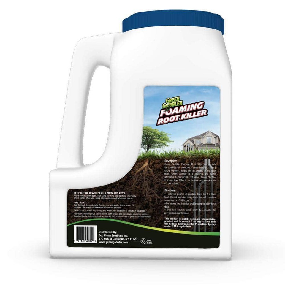 FOAMING Root Killer 10Lb Kills Tree Roots in Pipes & Sewer Line Drain ...