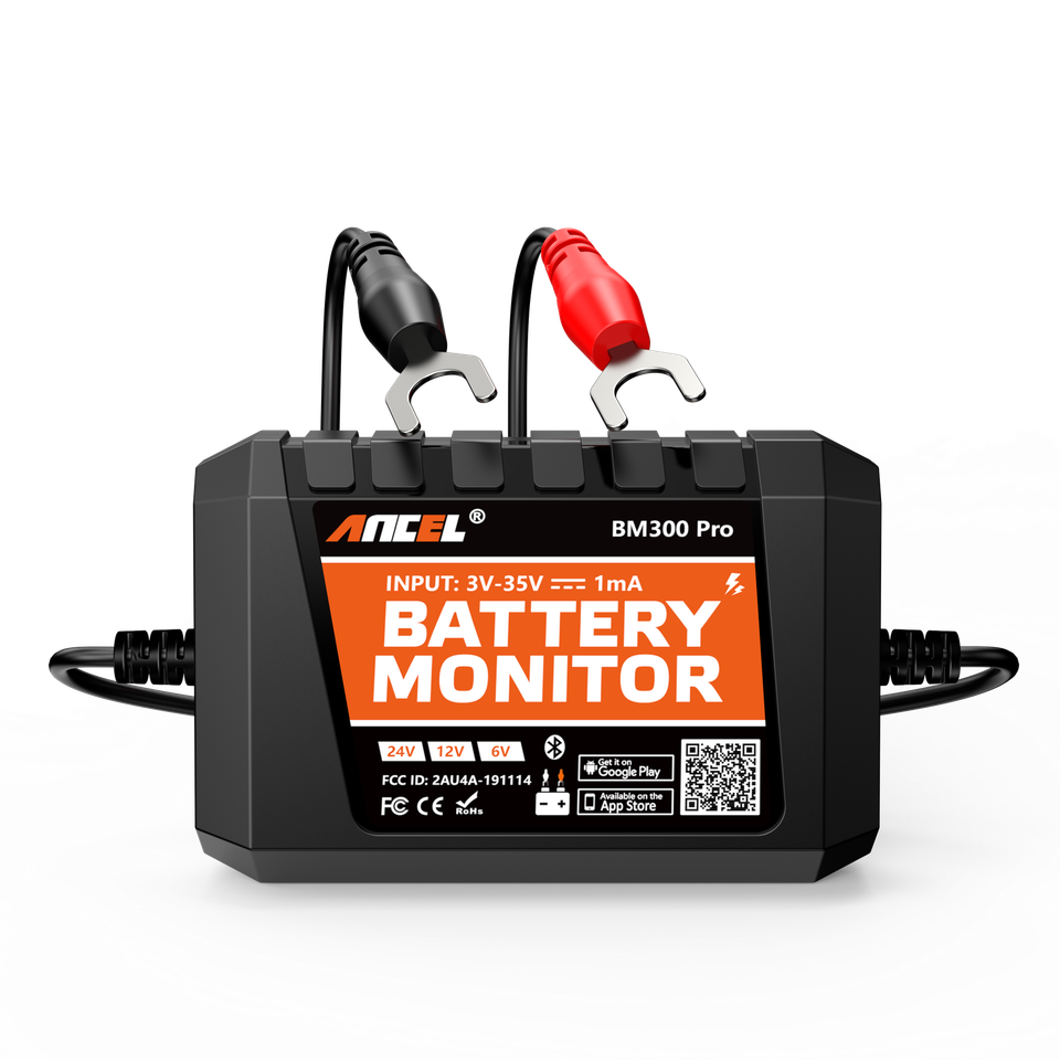 ANCEL BM300 Pro Car Motorcycle Battery Tester Charging System Analyzer ...