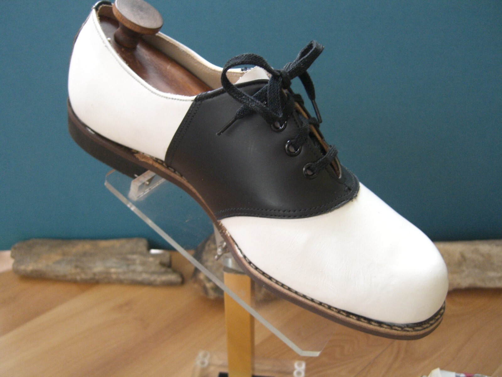40/50s vintage Pencor Black and White Saddle Shoes US wms 9 1/2 wide | eBay