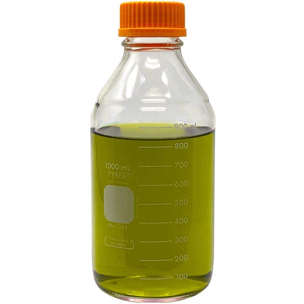 PYREX 1395-1L, 1L Round Media Storage Bottles, w/ GL45 Screw Cap ...