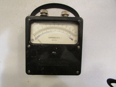 WESTON ELECTRICAL INSTRUMENT AMPERES MODEL 931 29102 DC METER | eBay