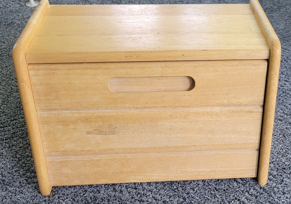 Solid Wood Oak Bread Box for Kitchen Countertop 15 1/2 X 10 | eBay