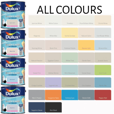 Dulux Bathroom Paint Colour Chart