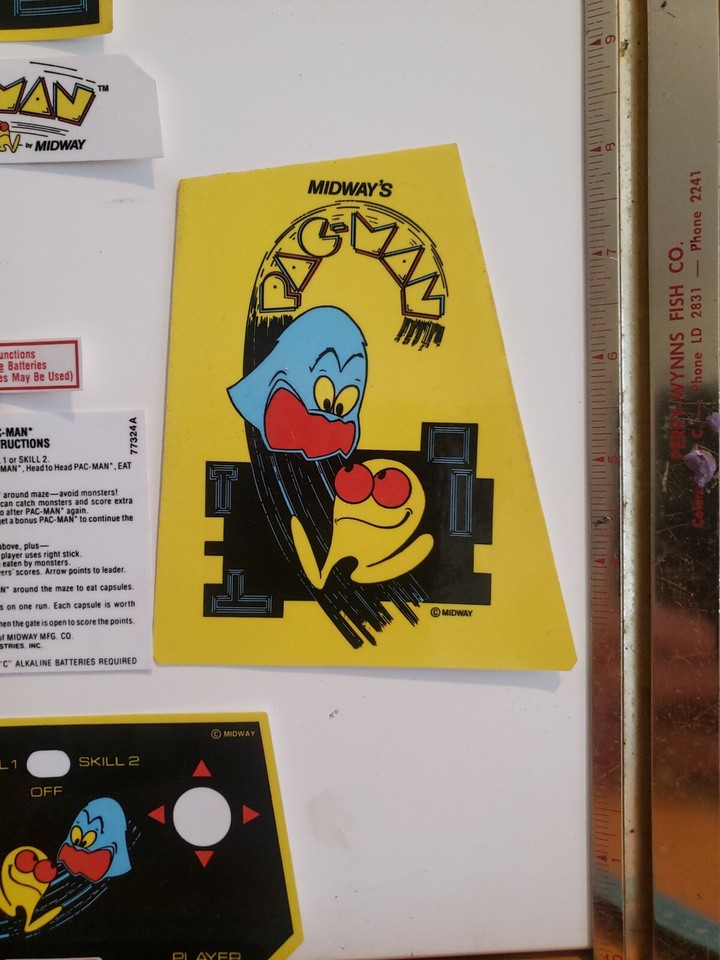 Pre cut decals for vintage electronic coleco tabletop mini arcade pac ...