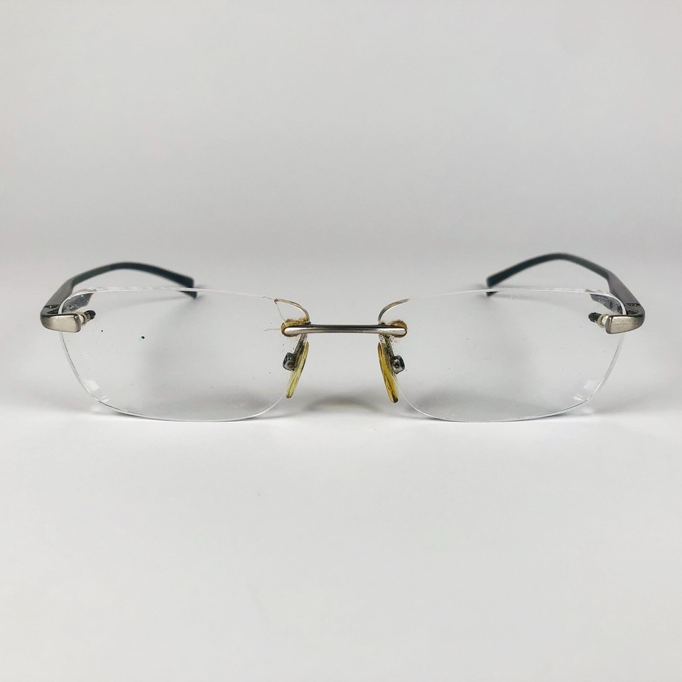 POLICE eyeglasses SATIN SILVER RIMLESS glasses frame MOD: V2922V COL ...