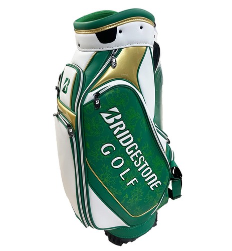 NEW 2025 Bridgestone Spring (The Masters) Green/Gold 6-Way Staff Bag ...