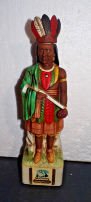 Vintage SKI COUNTRY Native American Indian "CIGAR STORE Whiskey ...