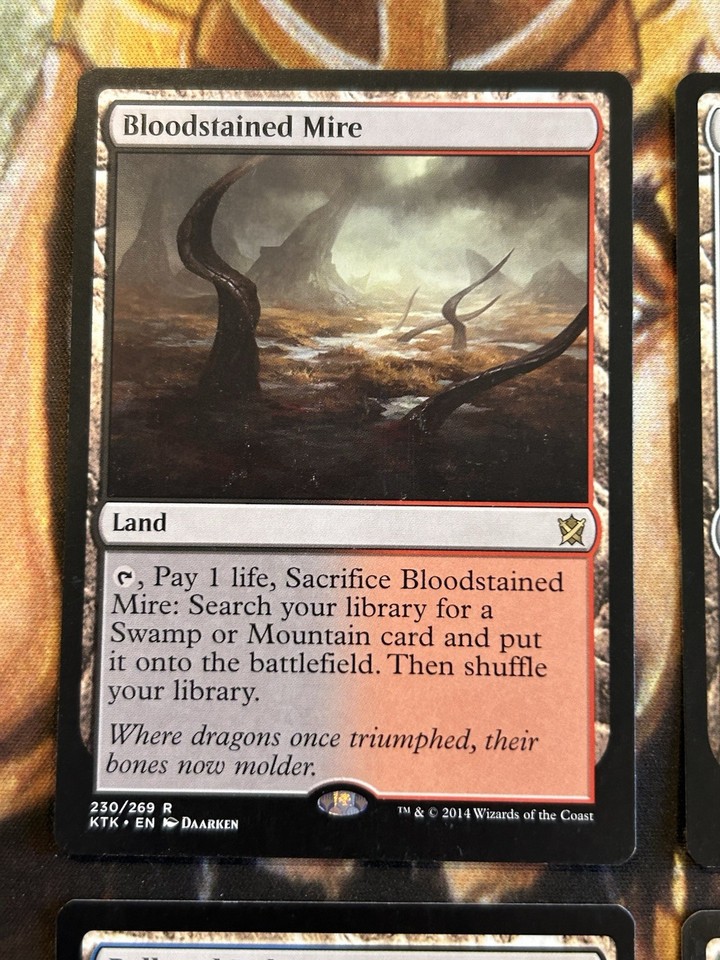 MTG Khans of Tarkir Fetch Land Lot Delta + Strand + Mire + Heath ...