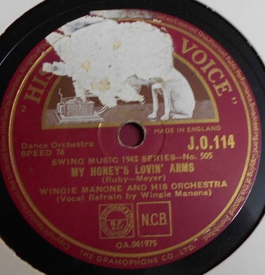 78RPM SP Wingy Manone & His Orchestra My Honeys Lovin Arms When My ...