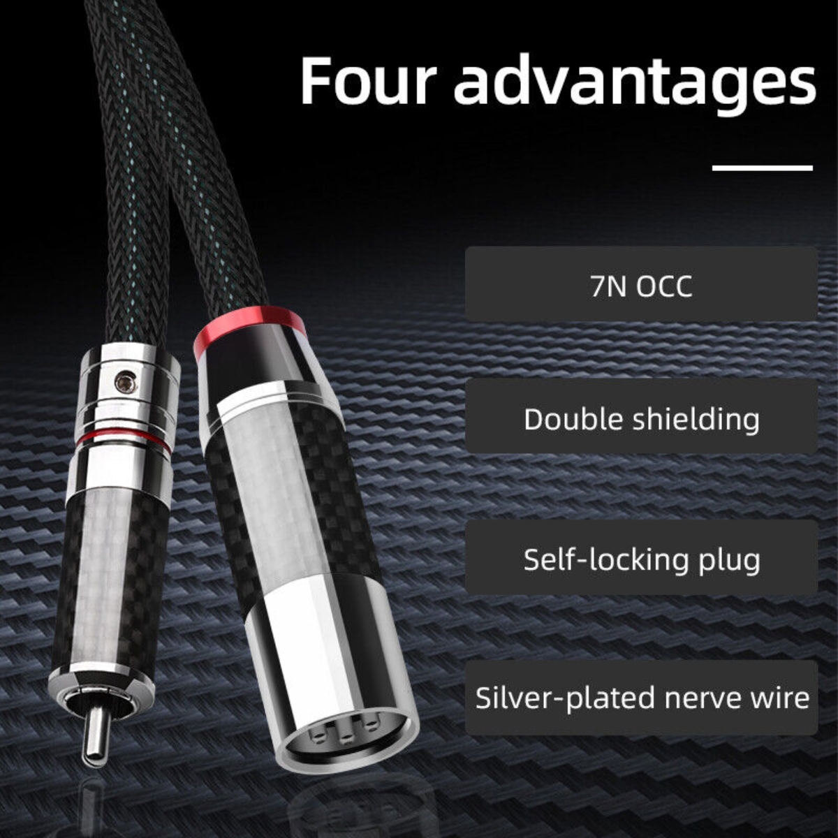 RCA to XLR audio cable High purity OCC RCA to balanced signal cable | eBay