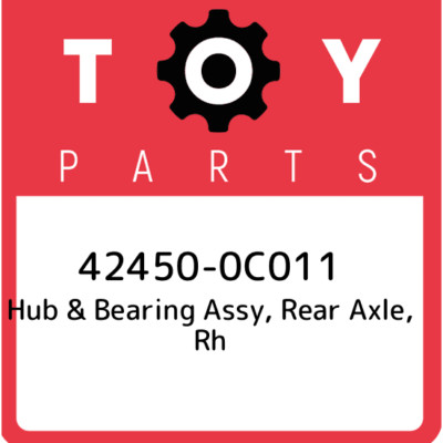 42450-0C011 Toyota Hub & bearing assy, rear axle, rh 424500C011, New ...