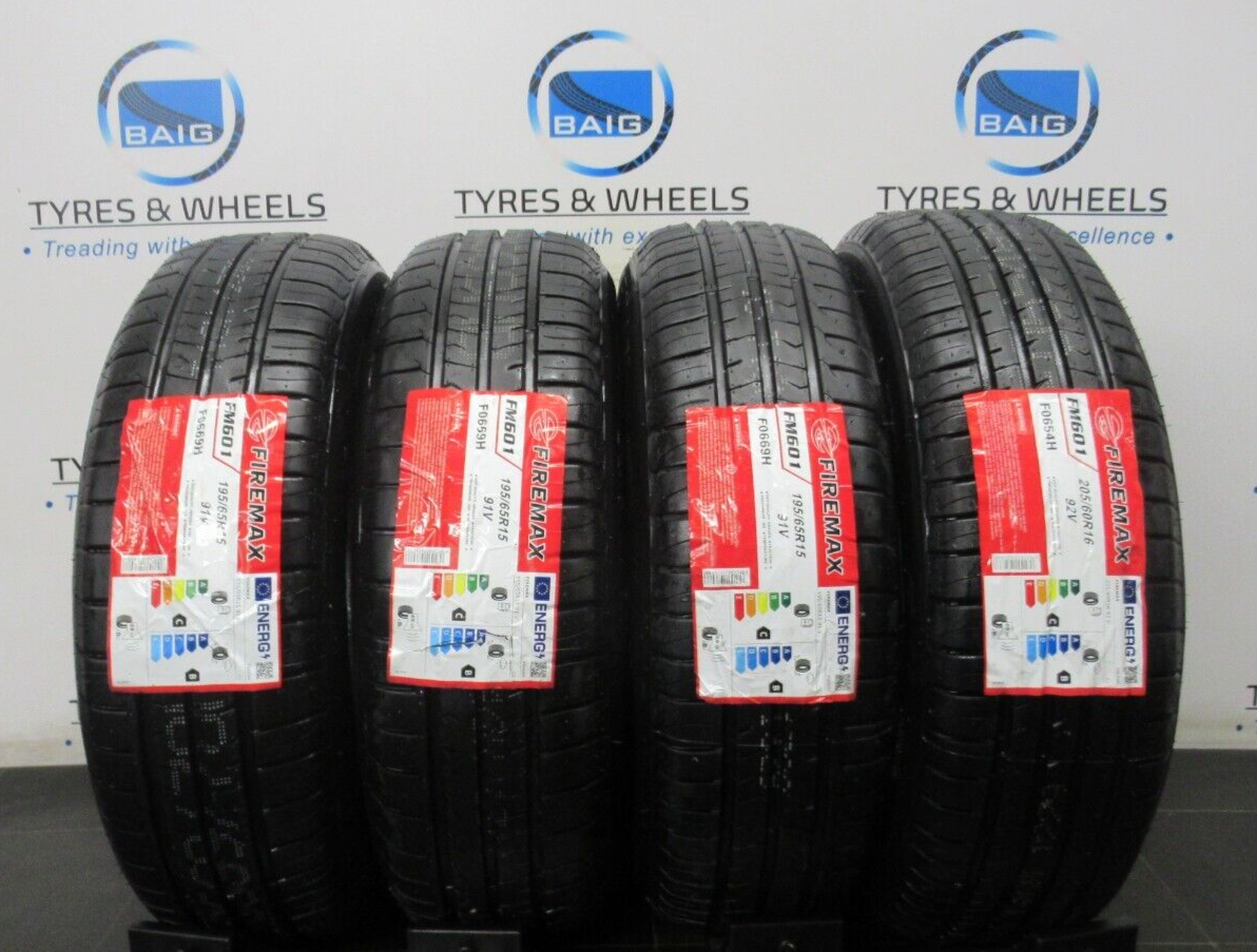 X4 NEW 195/65R15 195 65 15 91V FIREMAX FM601 TYRES *AMAZING 'B' WET ...