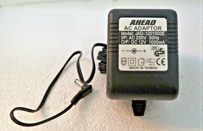 JAD-1201000E AHEAD AC/DC EUROPEAN VERSION Linear Power Supply Adaptor ...