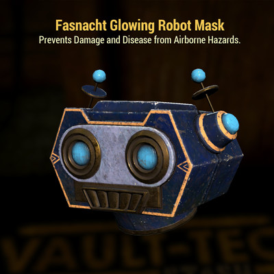 Glowing Robot Mask Fallout 76 (XBOX ONLY) | eBay