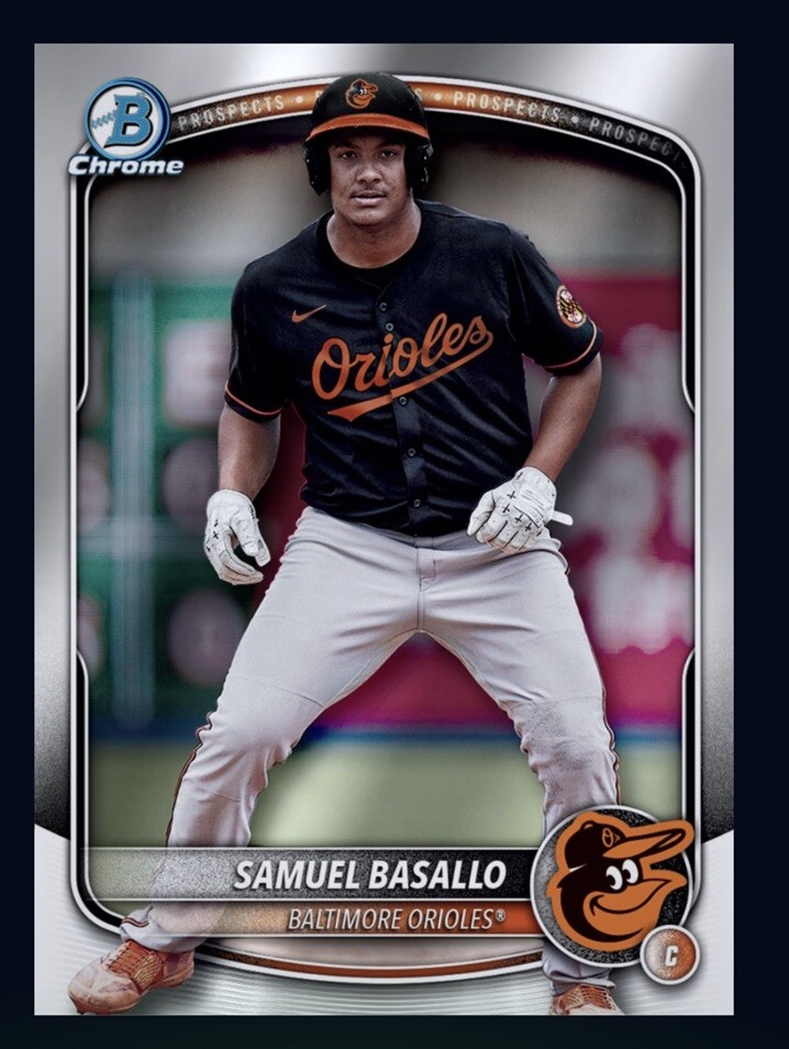 2025 Topps Bowman Chrome Prospect Rookie-SAMUEL BASALLO (TOPPS Bunt ...