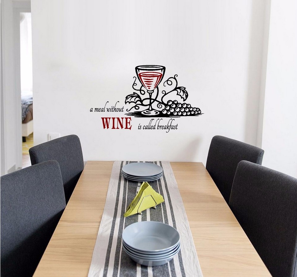 A meal without WINE is called breakfast ~ Wall or Window Decal | eBay