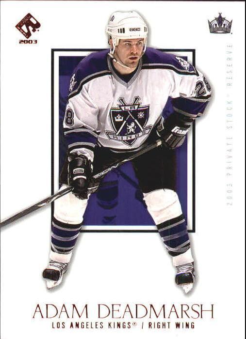 2002-03 Pacific Private Stock Reserve - Adam Deadmarsh #45 Red /50 for ...