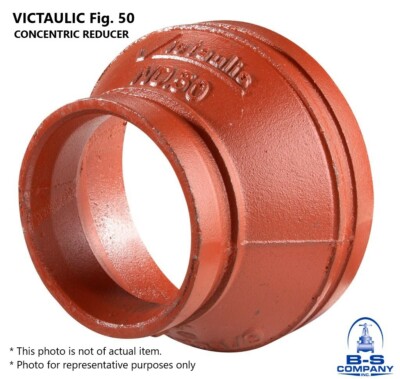 4" x 1" Victaulic Style 50 Concentric Reducer Grooved End Fitting 4 x 1 ...