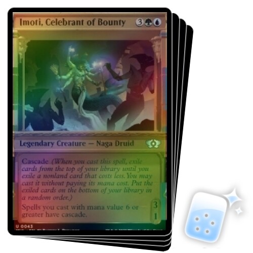 Foil Imoti, Celebrant Of Bounty X4 MTG March Of The Machine Multiverse ...