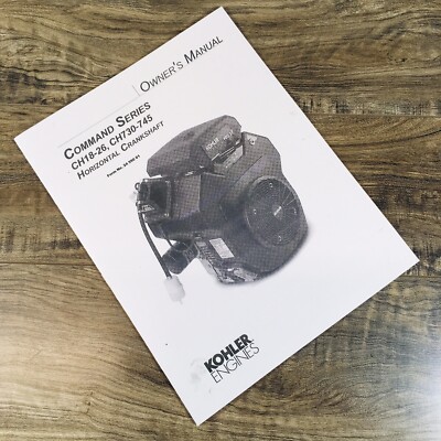 Kohler Command CH22 CH25 CH26 Horizontal Crankshaft Engine Operators Manual | eBay