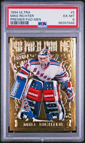 1994-95 ULTRA PREMIER PAD MEN PSA 6 #5 MIKE RICHTER NEW YORK RANGERS | eBay