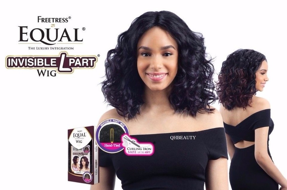 FREETRESS EQUAL SYNTHETIC INVISIBLE PART CURLY WAVY HAIR WIG - ANATY | eBay