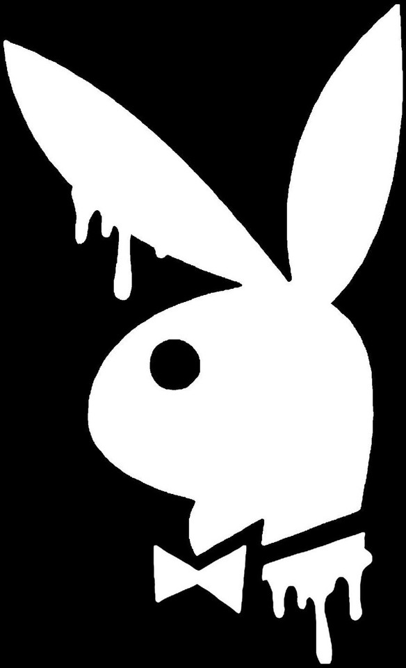 Playboy Bunny Drip Car Window Vinyl Decal Laptop Bumper Sticker | eBay