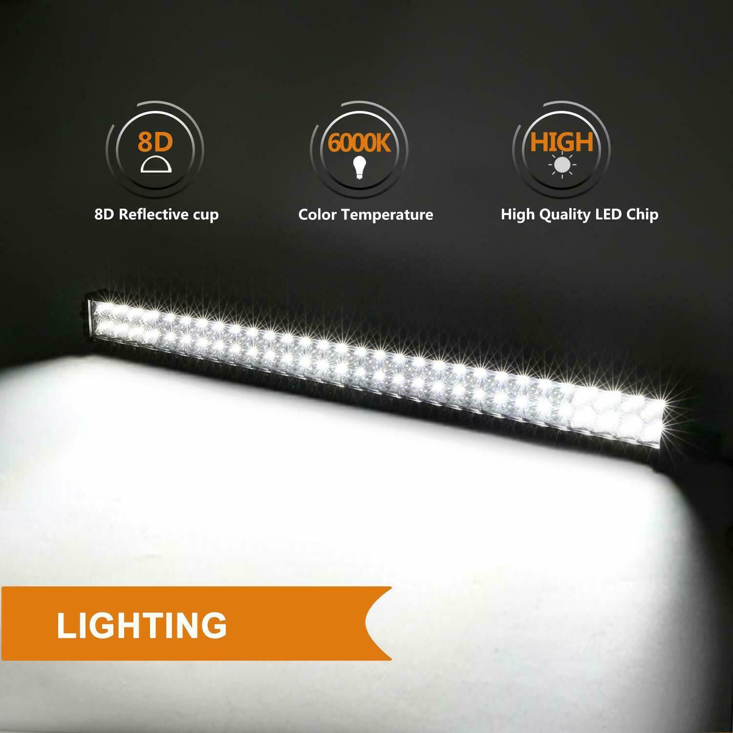 42" Ultra LED Light Bar + 22'' Lamp + 4'' Offroad For Hummer H1 H2 H3 ...