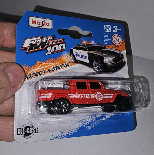 1:64 diecast Adventure Force Maisto Jeep Gladiator Fire Rescue truck ...