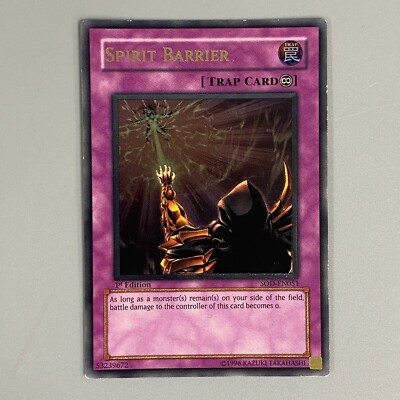 SPIRIT BARRIER TRAP YU-GI-OH CARD YUGIOH TRADING CARD GAME TCG 1ST ...