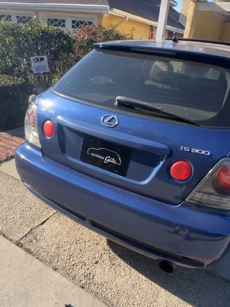 JDM " Altezza Gita " VANITY ALUMINUM LICENSE PLATE LEXUS IS 300 WAGON ...
