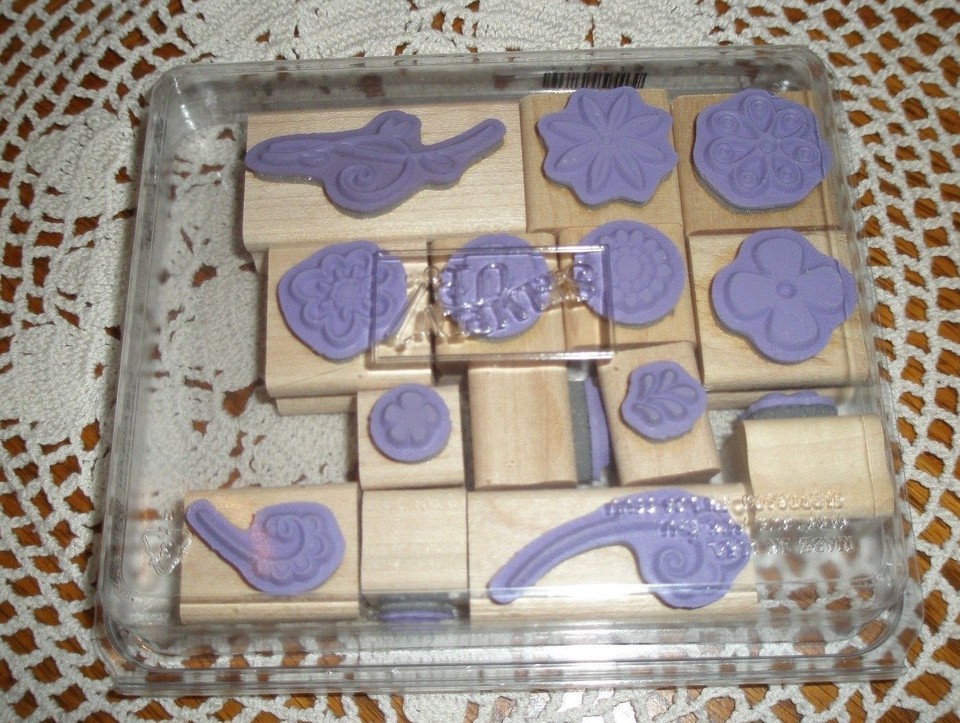 Stampin Up ~ ITTY BITTY BUDS ~ Set of 14 ~ WOOD MOUNTED | eBay