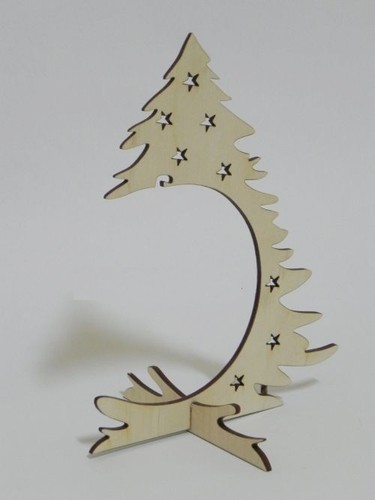 CHRISTMAS TREE BAUBLE WOODEN STAND BAUBLES HANGER ORNAMENTS DISPLAY ...