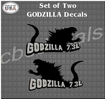 cbcdecals- Godzilla 7.3 Decals For Ford Pickup Truck Set of two | eBay
