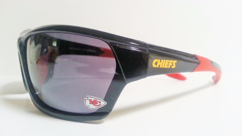 NFL Football Polarized Sport Wrap Team Sunglasses with Storage Pouch ...