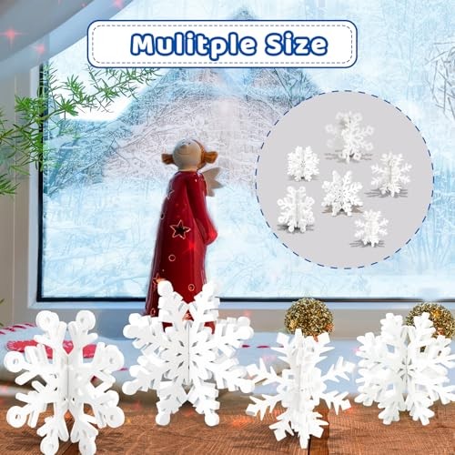 18 Sets Winter Christmas Centerpiece Table Decorations - 36pcs 18 set ...