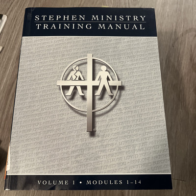 Stephen Ministry Training Manual Volume 1 | eBay