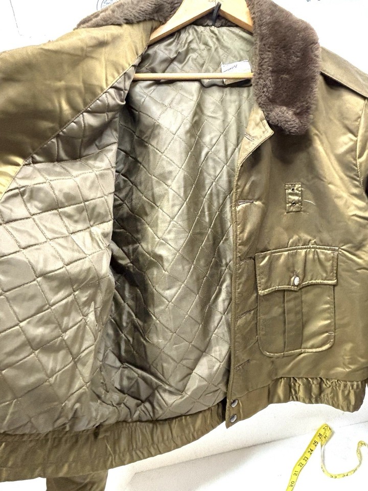Vintage Tuffy Jac Men’s Sz 48R Police Sheriff Deputy Brown Bomber ...