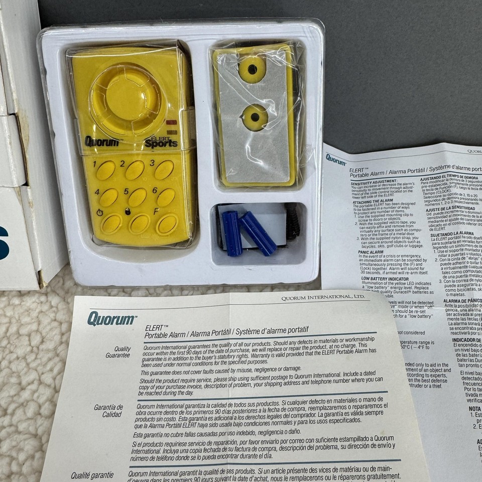 Quorum ELERT Sports Portable Alarm System Personal Security Door Travel ...