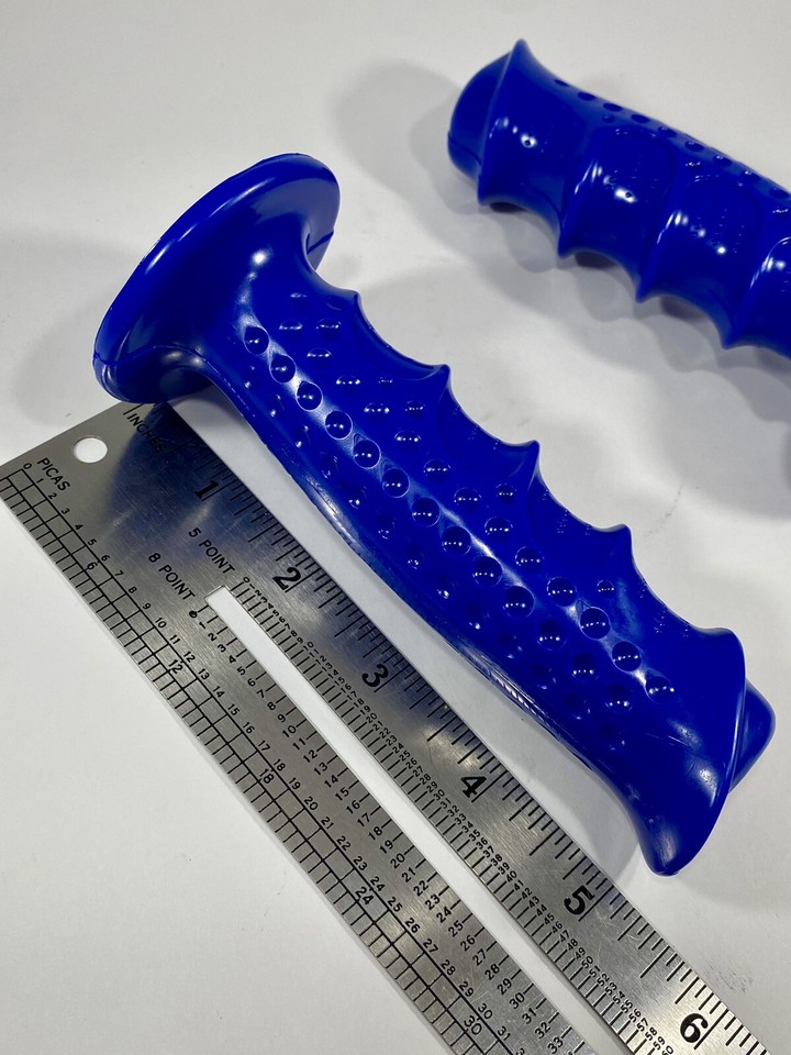 Vintage Hunt Wilde BMX Moto RX Cross Grips Pair 7/8" Blue NOS Old ...