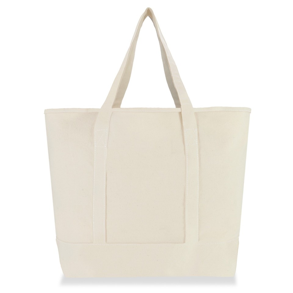 22" Extra Large Open Top Shopping Tote Grocery Bag with Outer Pocket | eBay