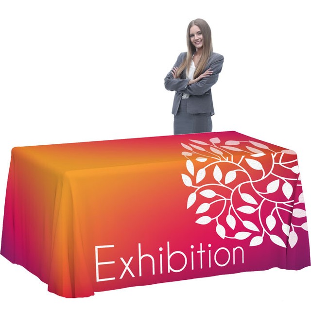 Trade Show 8ft Custom Printed Trade show Tablecloth Design help ...