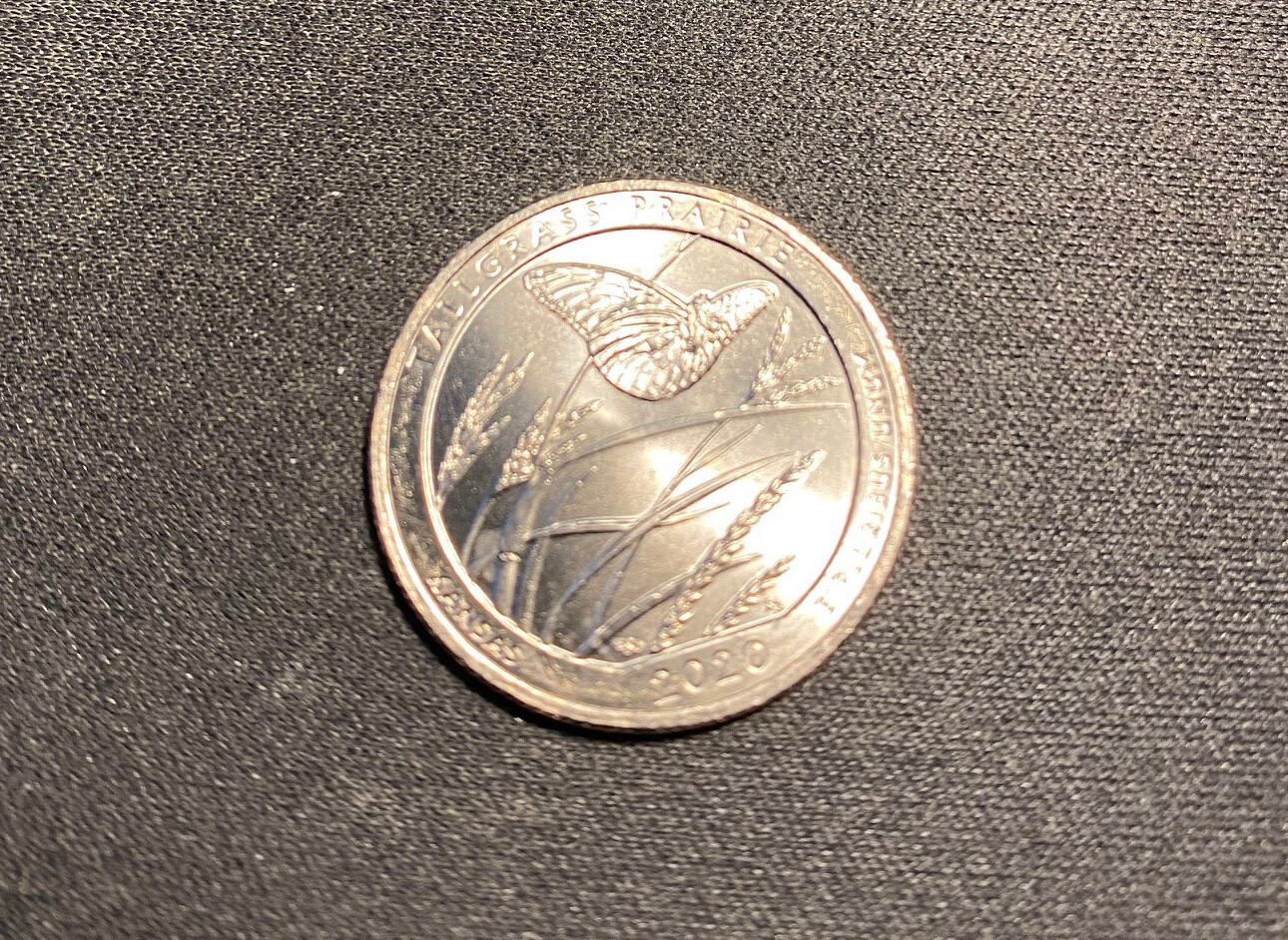 2020 Tallgrass Prairie Quarter - Massive die chip error | eBay