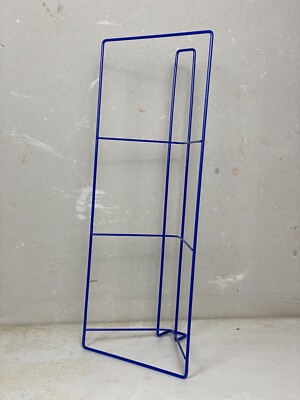 Blue Metal DVD Storage Rack From Strand - 30 DVDs Freestanding DVD ...